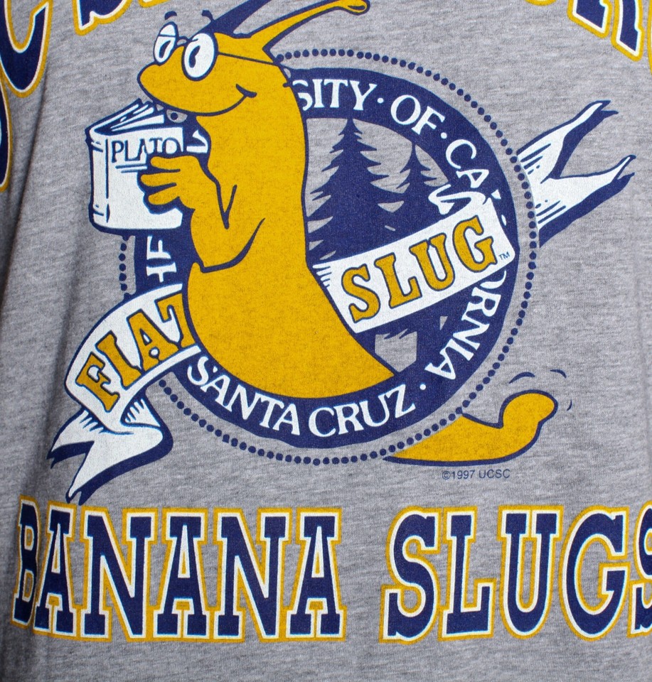 Men's UC Santa Cruz Banana Slugs T-Shirt UCSC Vincent Vega Pulp Fiction ...
