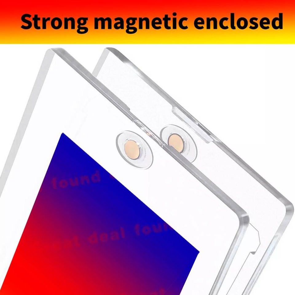 30 Pack Magnetic Trading Sports Card Holders 35pt One-Touch Hard UV ...