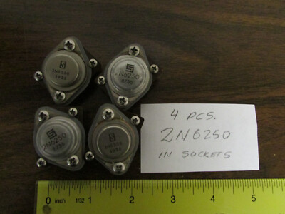 4 Pièces Siliconix 2N6250 Puissance Transistors Avec Douilles ...