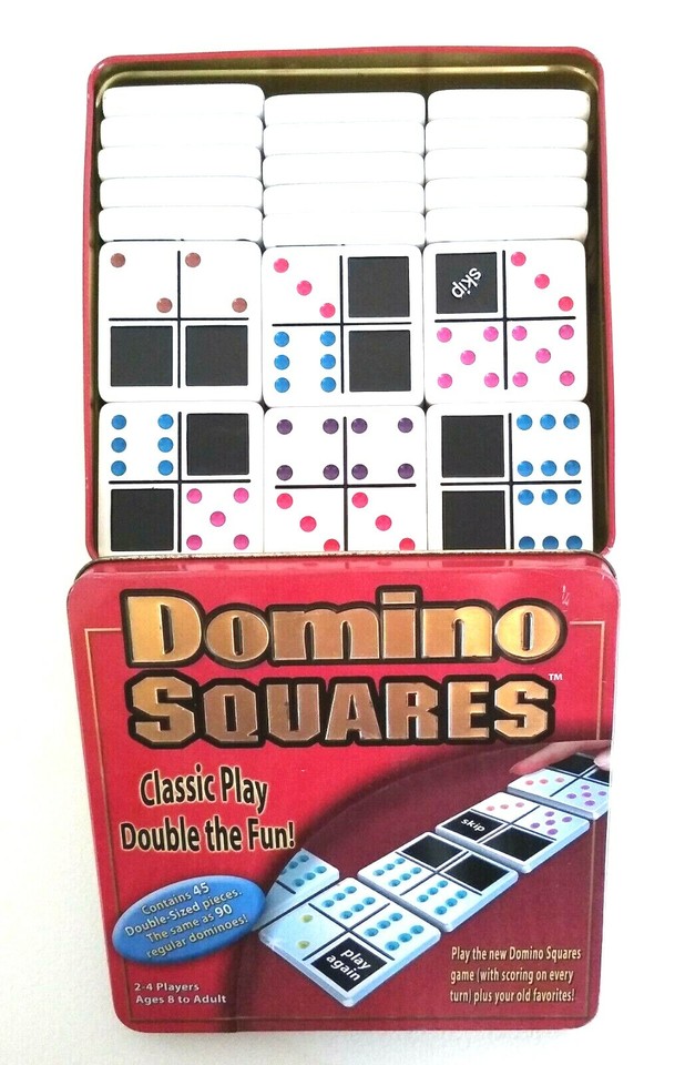 Domino Squares Winning Moves Game Classic Play 48 Double Sized Tiles ...