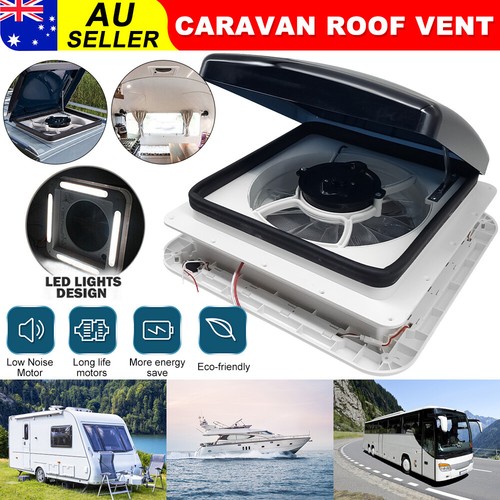12V Caravan Fan RV Roof Vent Skylight Hatch Exhaust for Motor Home ...