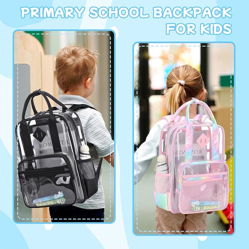 PVC Transparent Backpack Waterproof Clear Backpack New School Bag ...