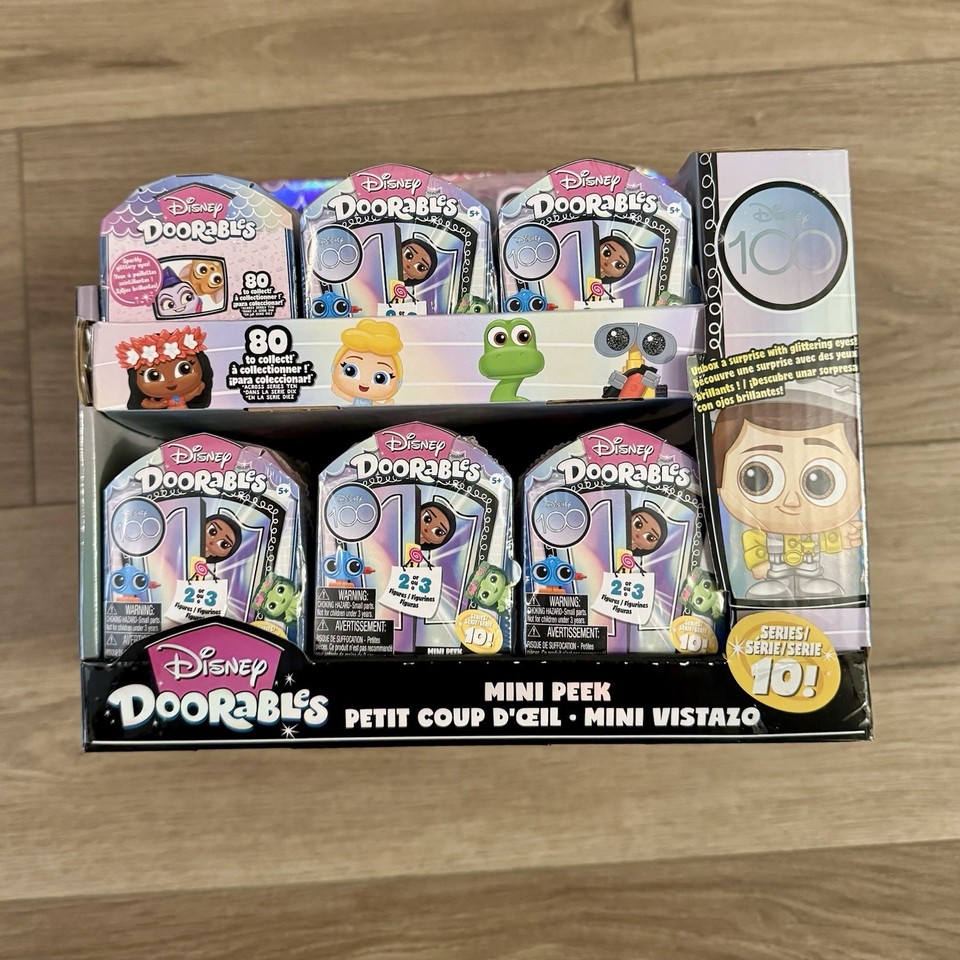 NEW Disney Doorables 100 YEARS Series 10 Full Display Case Box 24 Mini ...