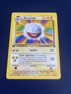 Pokémon TCG Electrode Jungle 18/64 Regular 1st Edition Rare | eBay