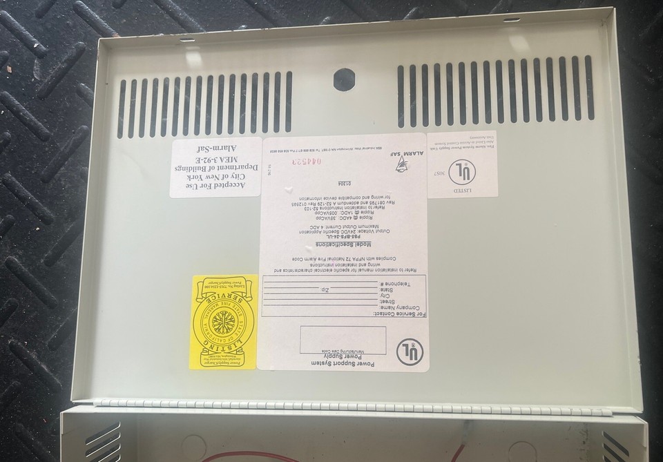 Alarm SAF PS5-BFS-24-UL | Power Support System | Power Supply/Charger ...