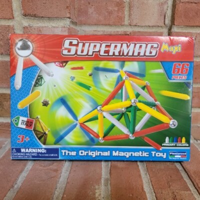 Supermag Maxi The Original Magnetic Toy, 66 Pieces. New | eBay