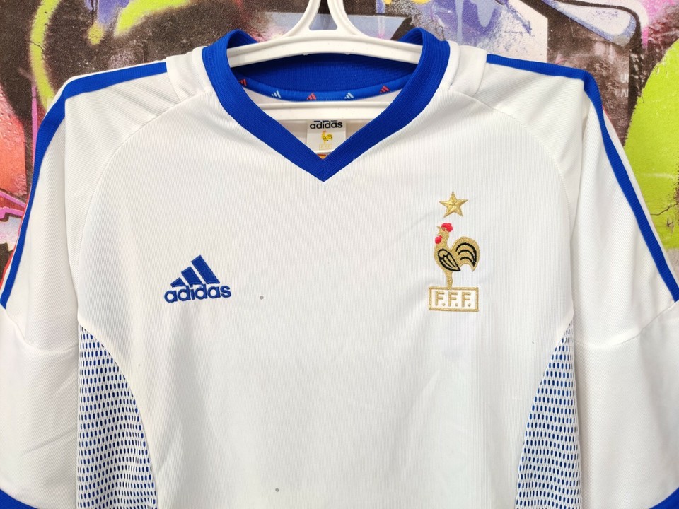 France WORLD CUP 2002 Away Shirt Football Soccer Jersey Maillot Adidas ...