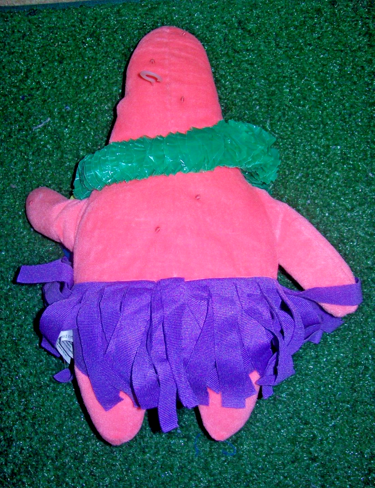 SpongeBob SquarePants Patrick Star In Hula Skirt Plush Toy | eBay