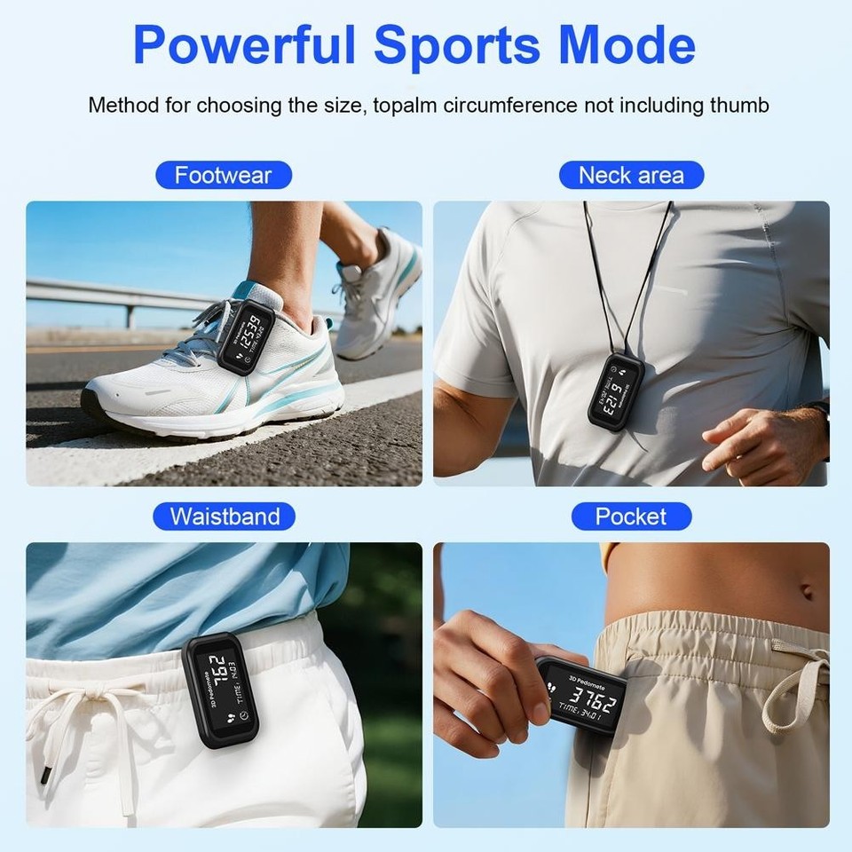 3D Pedometer For sport Accurate Step Counter with Display· LCD Z6B5 | eBay