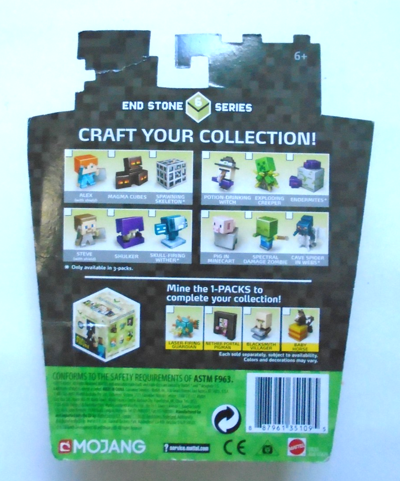 Minecraft Mini Figure 3-Pack Series 6 Potion Witch Exploding Creeper ...