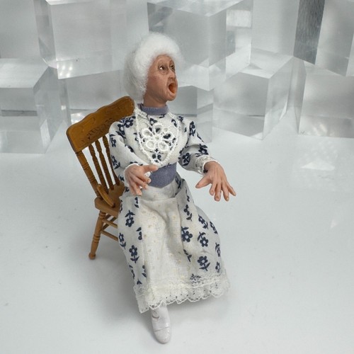 Artisan Dollhouse Miniature Church Lady Doll Singing 1:12 Scale SW44 | eBay