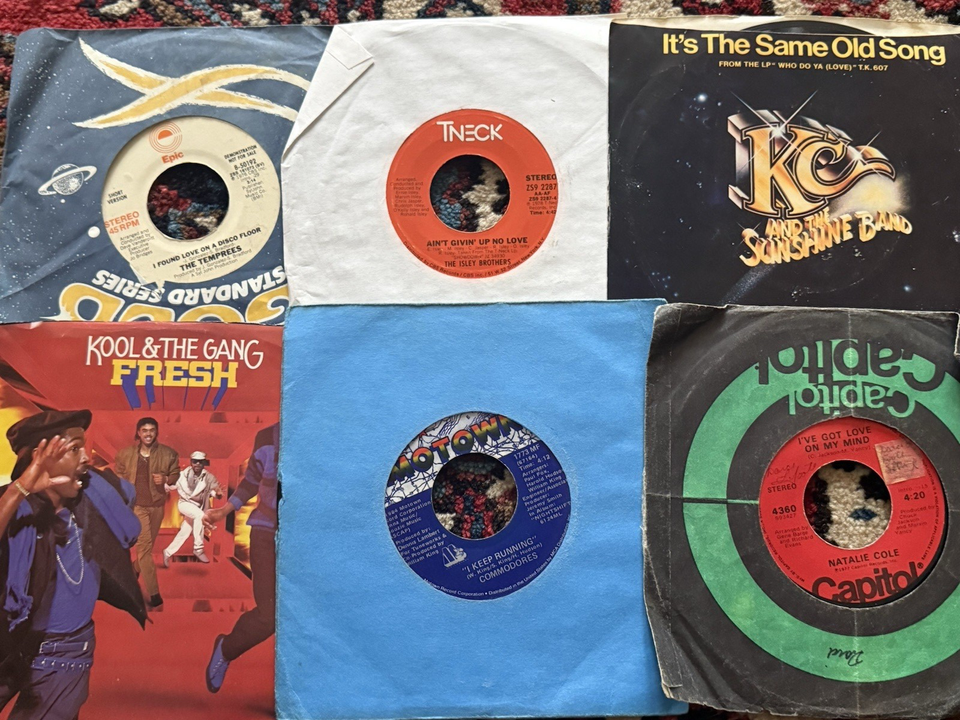 LOT OF (50) 45 RPM RECORDS 1970'S-90'S DISCO, R&B,HIP HOP,RAP RECORD ...