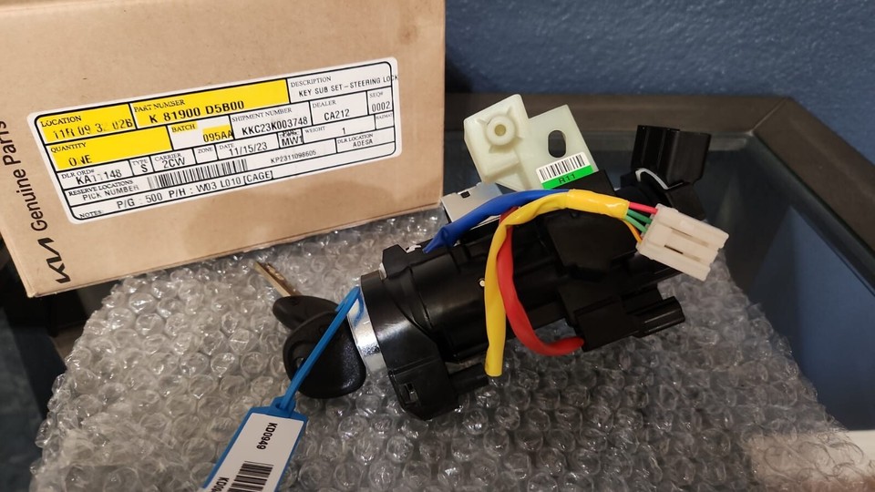 NEW 17 - 22 KIA OPTIMA IGNITION LOCK CYLINDER SWITCH ASSEMBLY / KEY OEM ...