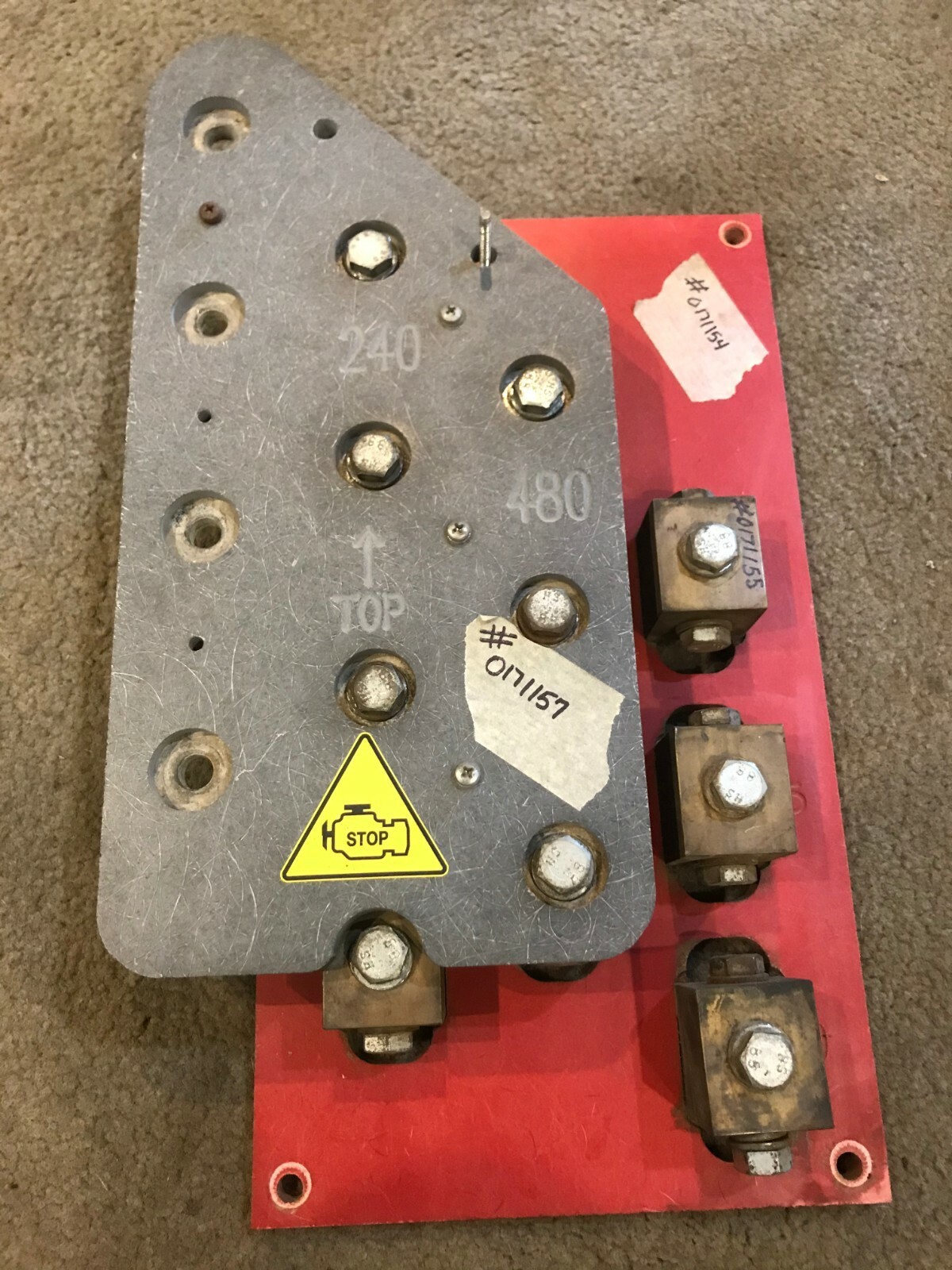 Link Board Terminal Block Panel From Wacker Neuson G240 Generator 480V ...