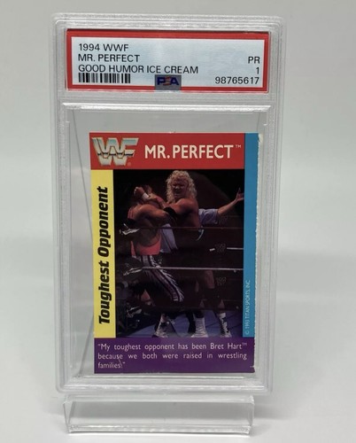 1994 WWF Good Humor Ice Cream Mr. Perfect PSA 1 highest pop 1 w/ Bret ...