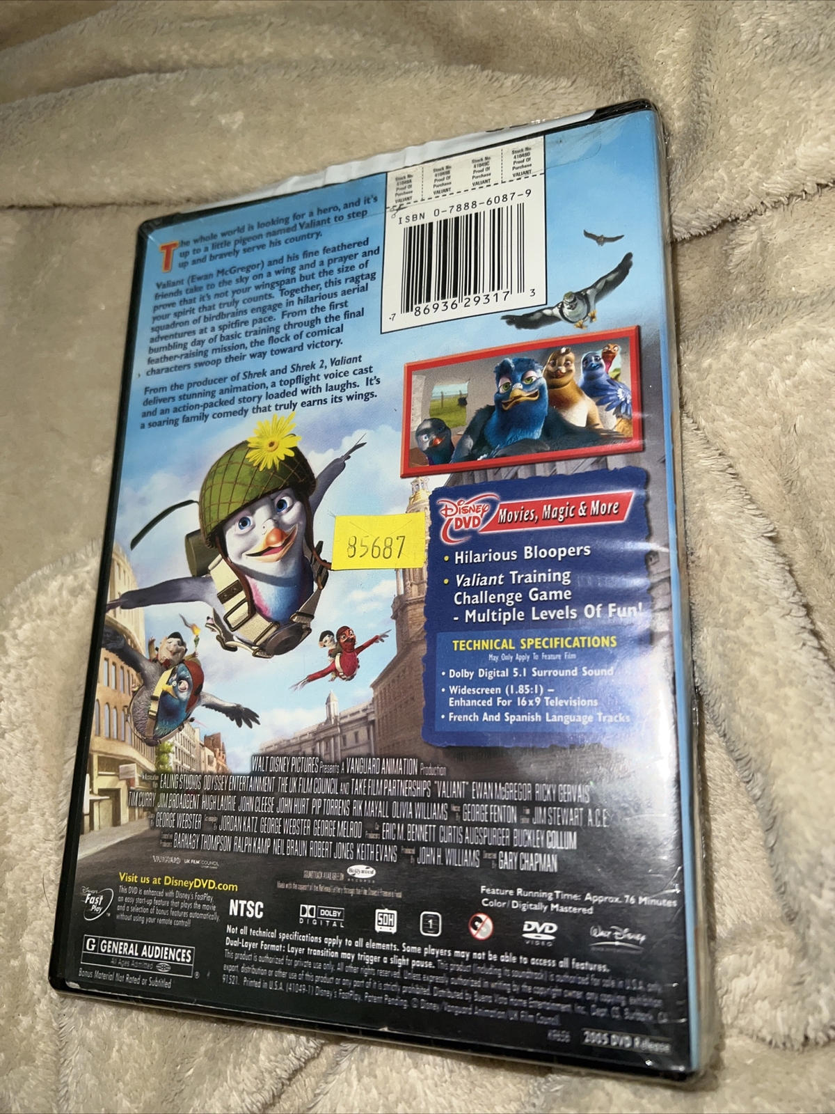 Valiant - Kids DVD- 2005 -Animation -Region 1 - Walt Disney ~ Brand New ...