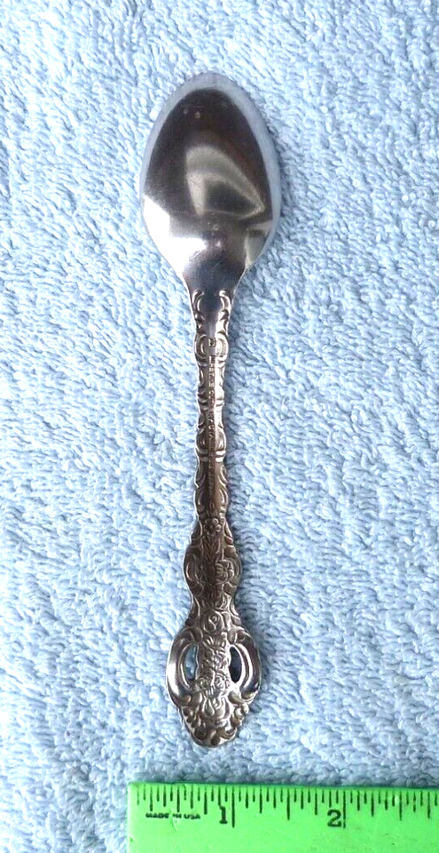 Lifetime Stainless LCU 4 pattern Heavy Floral Teaspoon 6 5/16 inches | eBay