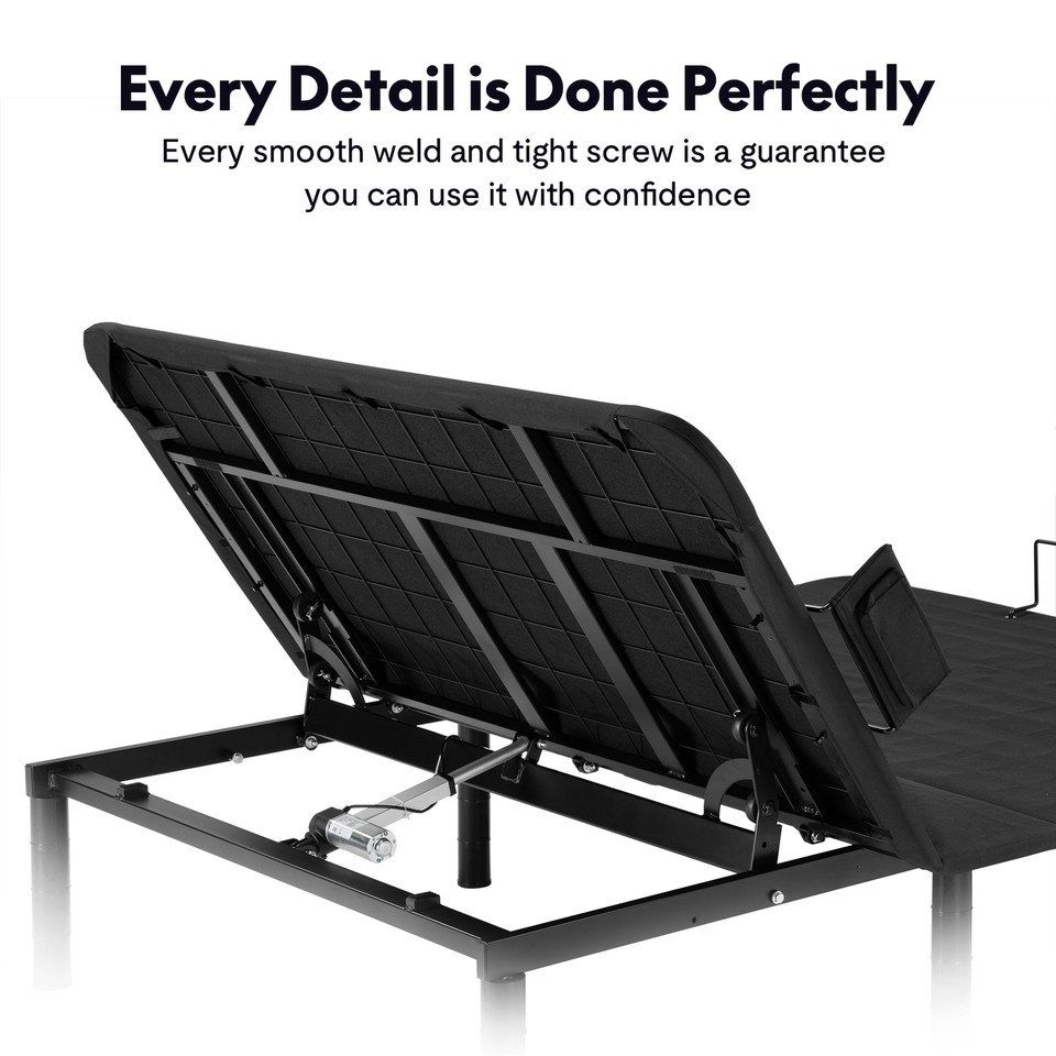 FLEXISPOT Zero Gravity Electric Adjustable Bed Frame, Zero Clearance Bed Base | eBay