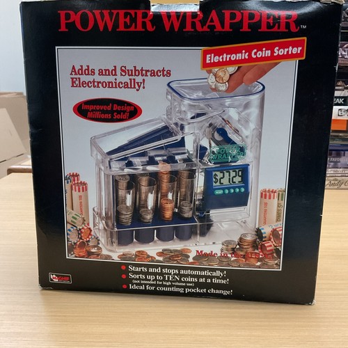 Sharper Image Power Wrapper Coin Counter | eBay