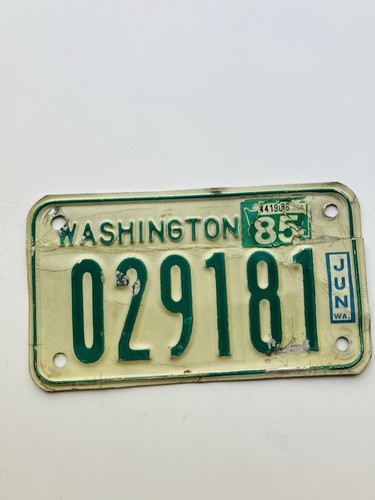 Vintage Washington Motorcycle License Plate | eBay