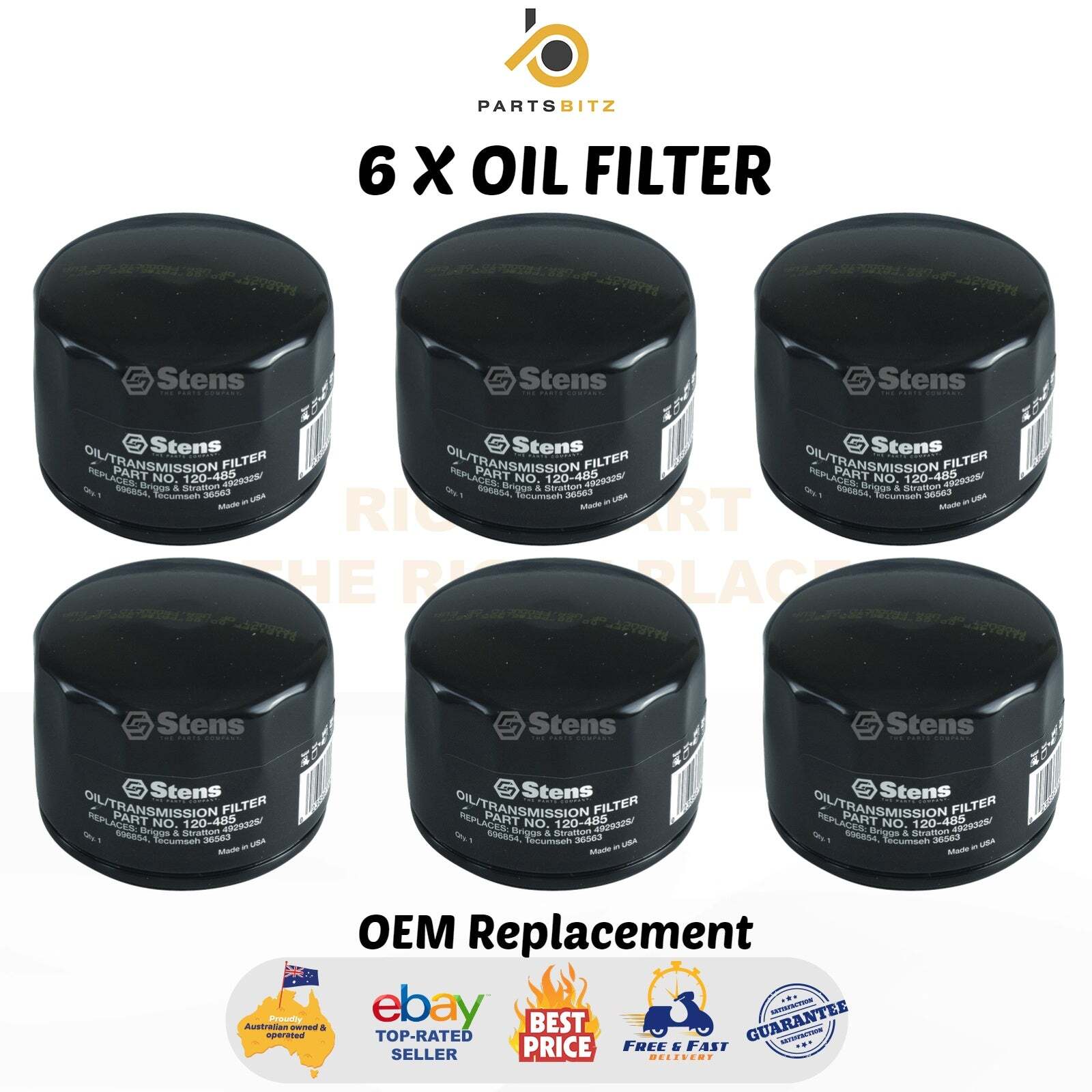 USA Made 6 X Oil Filters Fits Briggs & Stratton 492932S 492058 492932 ...