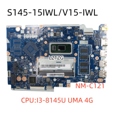 NM-C121 For Lenovo S145-15IWL/V15-IWL Motherboard I3-8145U 4G UMA ...