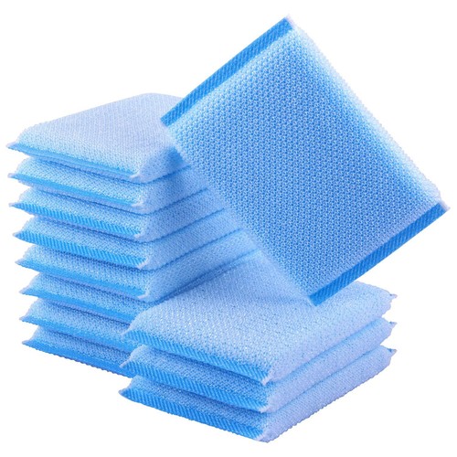 Nylon Cleaning Scrub Pad 12 Packlonglasting And Reusable Dishwashing ...