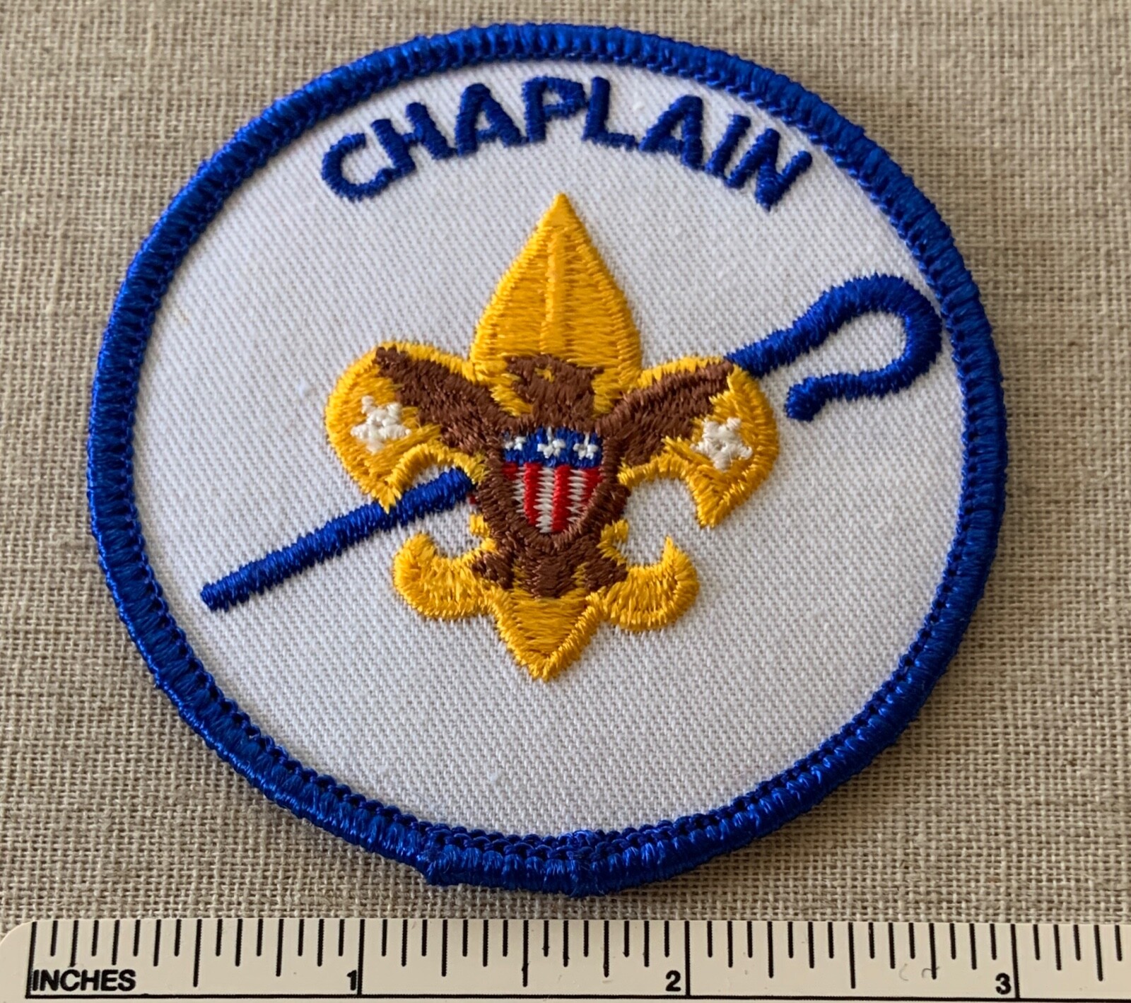 Vintage CHAPLAIN Adult Leader Boy Scout Position Badge PATCH Religious ...