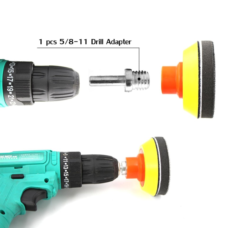 3inch Hook and Loop Backing Pad with 120PCS Sanding Discs - 5/8-11 ...