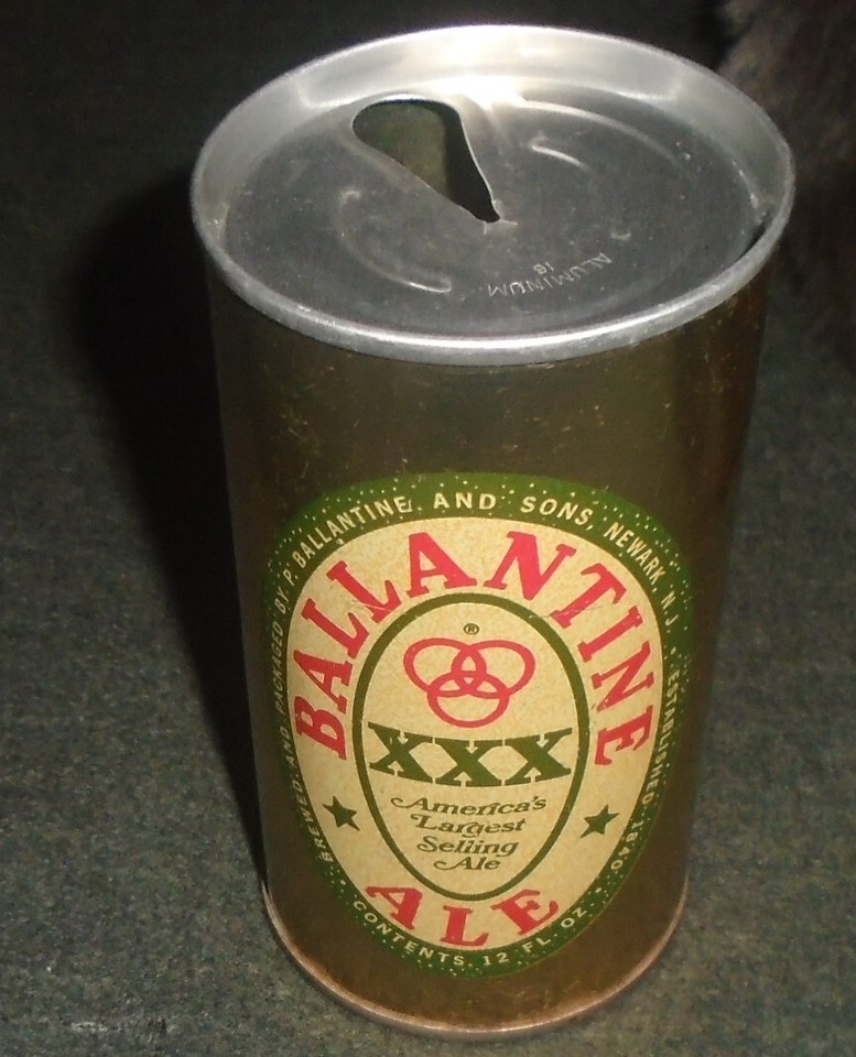Nice Ballantine Ale Vintage 1960's OLDER "Rings" Ring Pull Beer Can | eBay