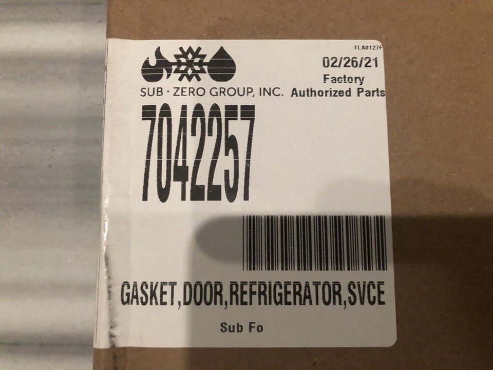 Sub Zero 542 642 680 685 7042257 7010586 Refrigerator Fridge Gasket ...