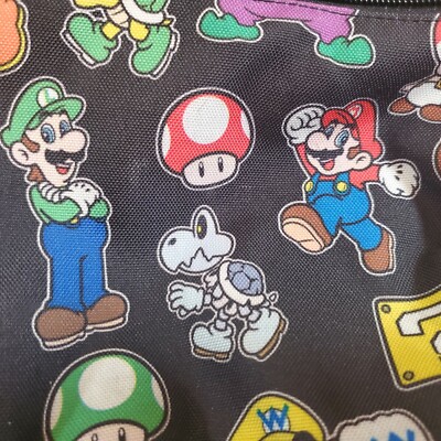Super Mario Brothers Reversible Yoshi Back Pack Flip Pak Toad Donkey ...