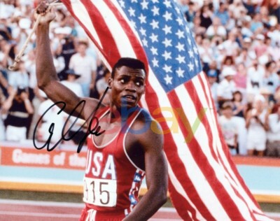 CARL LEWIS Autographed Signed 1984 GOLD MEDAL USA OLYMPICS 8x10 photo ...