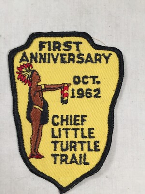 1962 Chief Little Turtle Trek Trail First 1st Anniversary BSA Trail ...