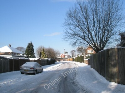 Photo 6x4 Looking from Hulbert Road into a snowy Scratchface Lane ...