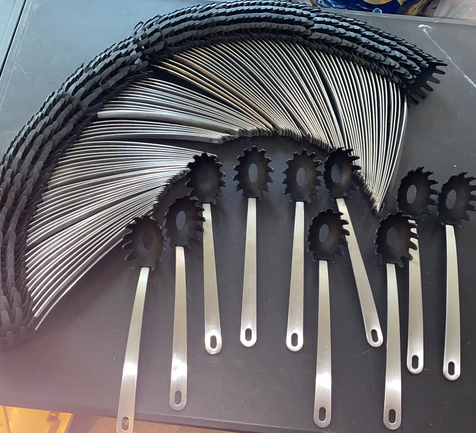 1 Pasta Spaghetti Spoon 9” Inch Handle Chef Compares To AMCO Houseworks ...