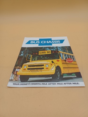 Original 1976 Chevrolet Bus Chassis Sales Brochure 76 Chevy Vintage VTG ...