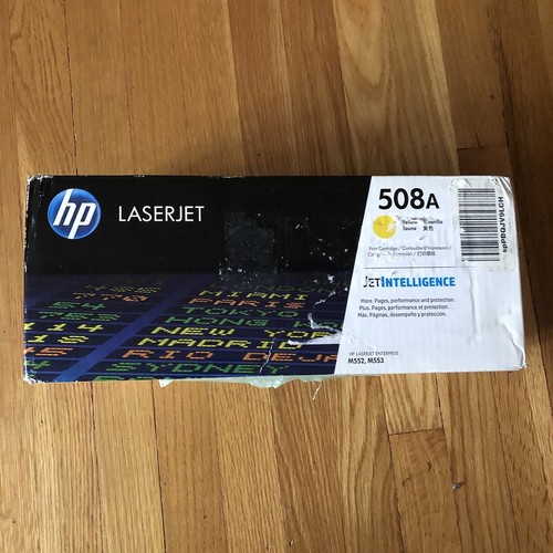 Genuine HP 508A Laserjet Print Cartridge CF362A Yellow Ink Cartridge | eBay