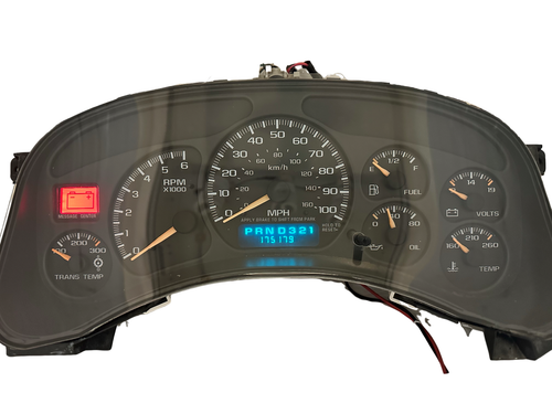 Speedometer Instrument Cluster 01 02 Avalanche/Sierra/Silverado 175,179 ...