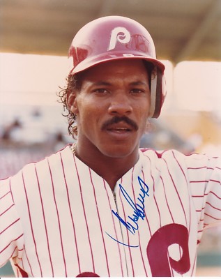 PHILADELPHIA PHILLIES JUAN SAMUEL SIGNED 8 X 10 PHOTO w COA | eBay