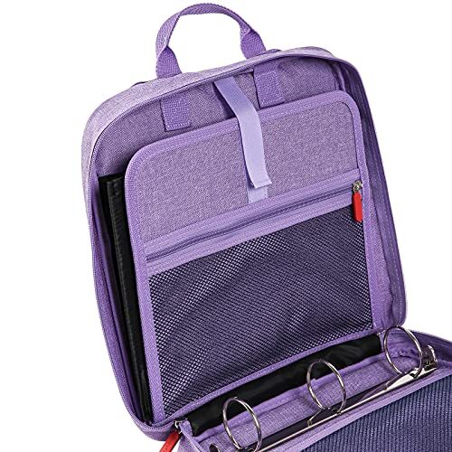 Zipper Binder with Shoulder Strap & Handle 3 ORing Binder for 2 inch ...