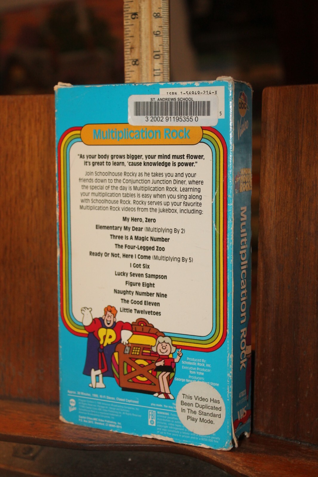 Vintage 1995 VHS Tape School House Rock! Multiplication Rock | eBay