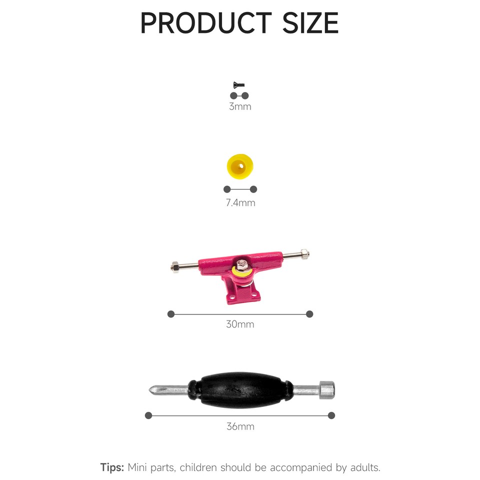 LOT 14 Fingerboard Prodigy Trucks Upgraded 34mm Width & 48 Color wheels ...