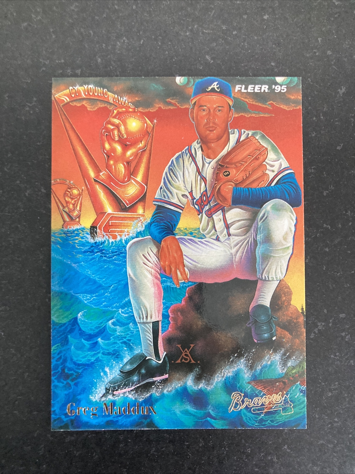 1995 Fleer Greg Maddux CY Young Award Braves #4 NM+ | eBay