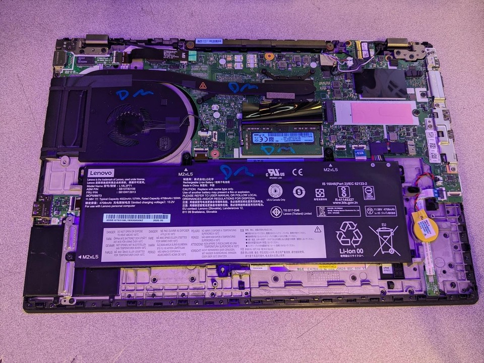 LENOVO THINKPAD T15 GEN 1 i7-10510U @ 1.80 GHz, 16GB RAM, NO HDD/OS ...