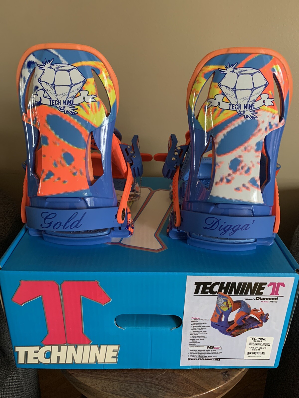 Technine Woman’s Snowboard Bindings New In Box Size Medium | eBay
