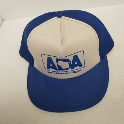 Vintage American Dairy Association ADA Wisconsin Foam Snapback Hat ...