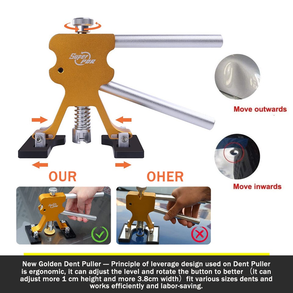 PDR Full Set Tool Dent Repair Kit Paintless Dent Removal Tools Dent ...