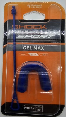 Shock Doctor Sport Gel Max Mouth Guard, Youth Size, Blue | eBay