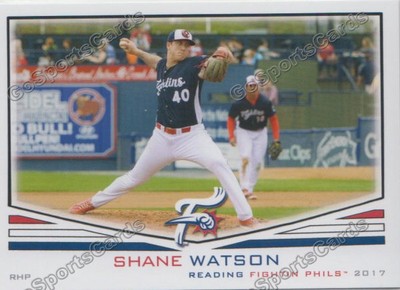 2017 Reading Fightin Phils Shane Watson RC Rookie Philadelphia Phillies ...